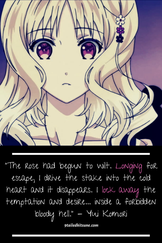 Top 15 Touching Quotes From Diabolik Lovers 9 Tailed Kitsune